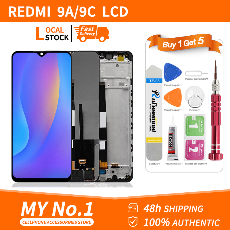 For XIAOMI REDMI 9A REDMI 9C LCD Display Screen + Touch Screen Digitizer Assembly Replacement ...