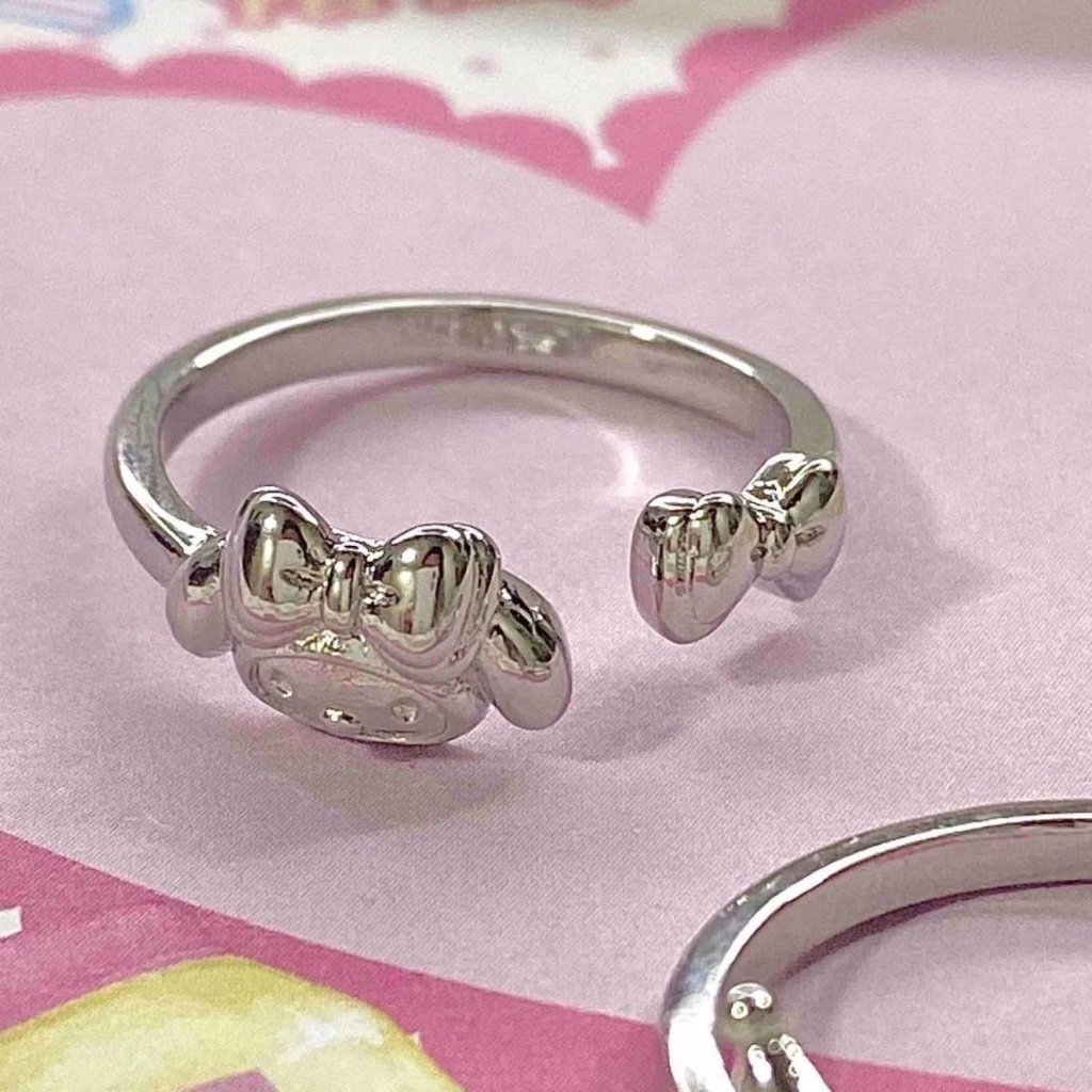 Sanrio Cartoon Character Opening Ring for Women Girl Melody Kuromi ...