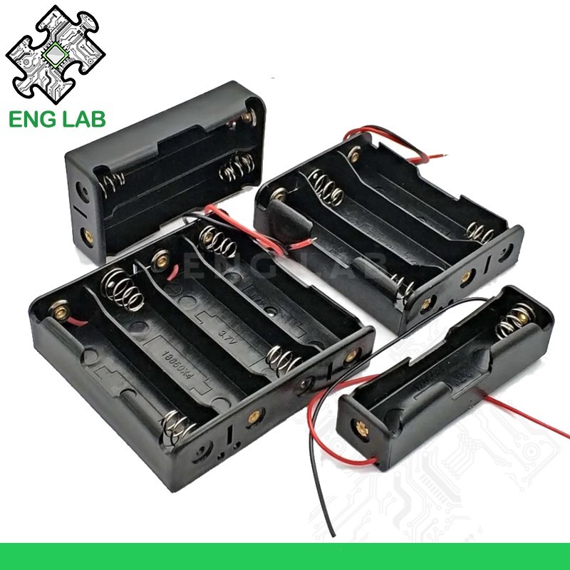 ENGLAB★18650 Battery Holder Socket with Wire Multiply Size Options ...