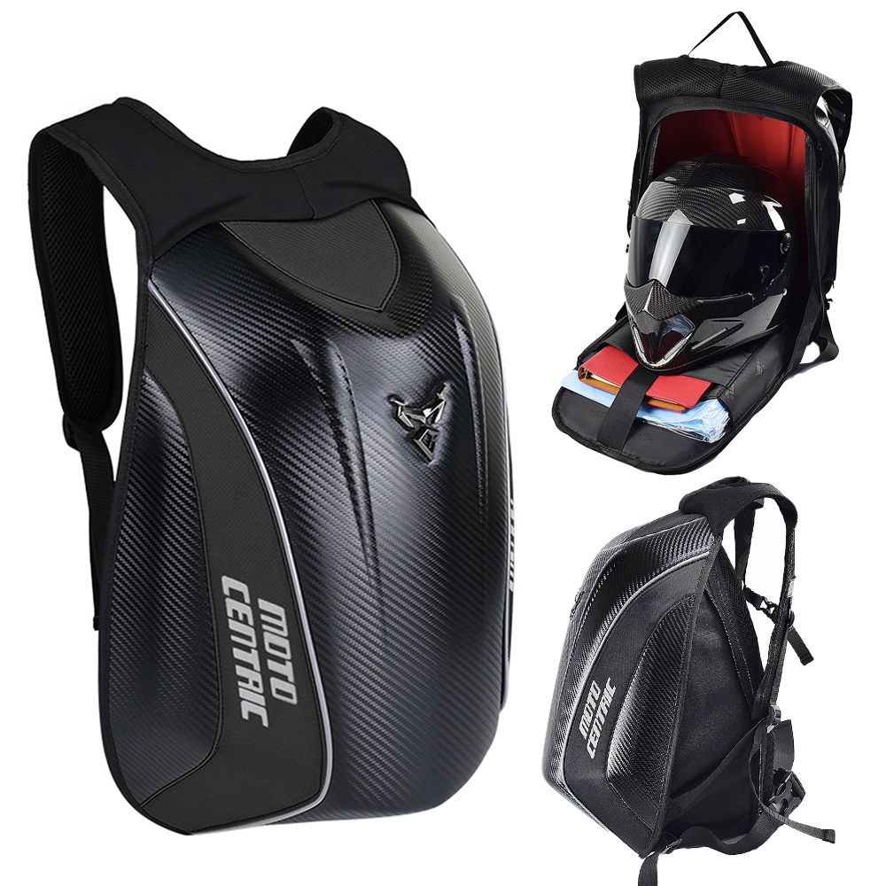 Motorcycle Backpack Waterproof Hard Shell Reflective Shoulder Bag ...