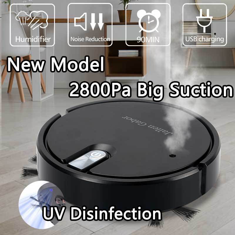 Fully Automatic 3-in-1 Smart Robot Vacuum Cleaner USB Charging Sweeping ...