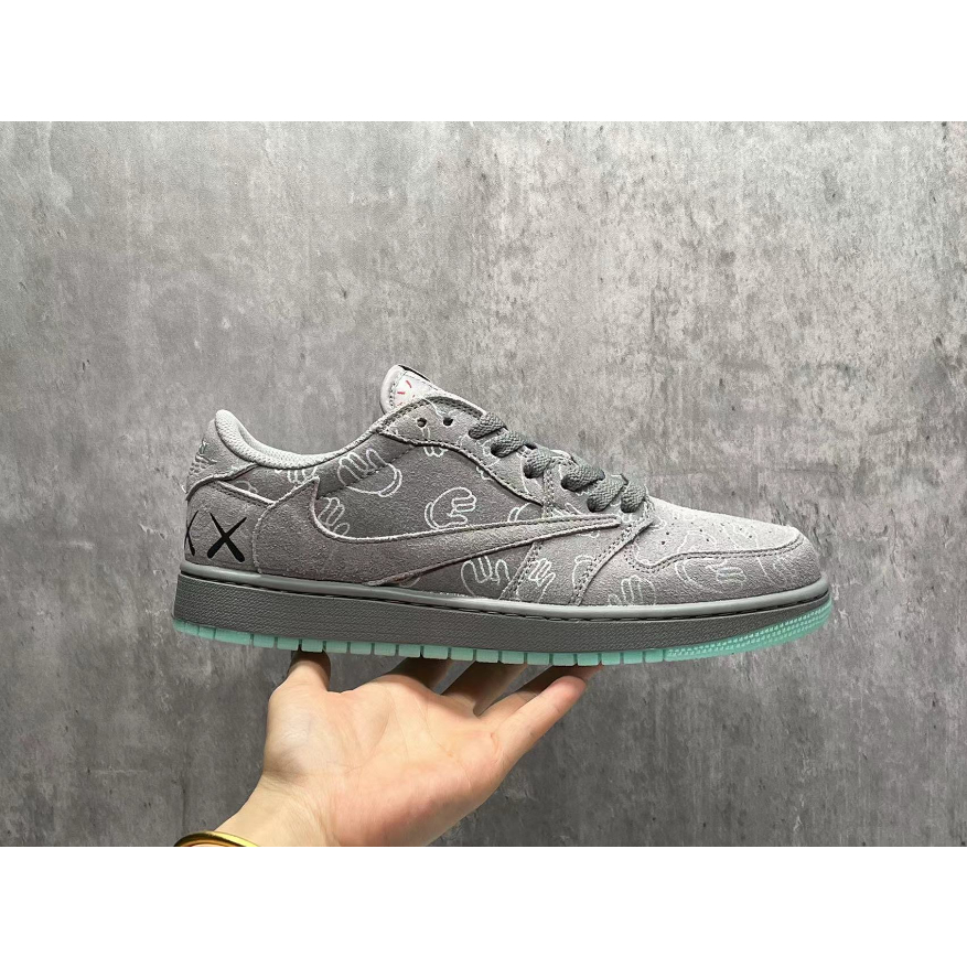 2024New Kaws x Travis Scott x Air Jordan 1 Retro Low Sneakers AJ1 ...