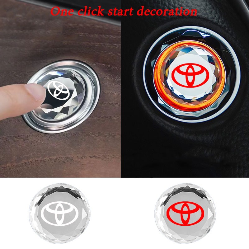 Toyota Car one click start button, ignition switch protection cover ...