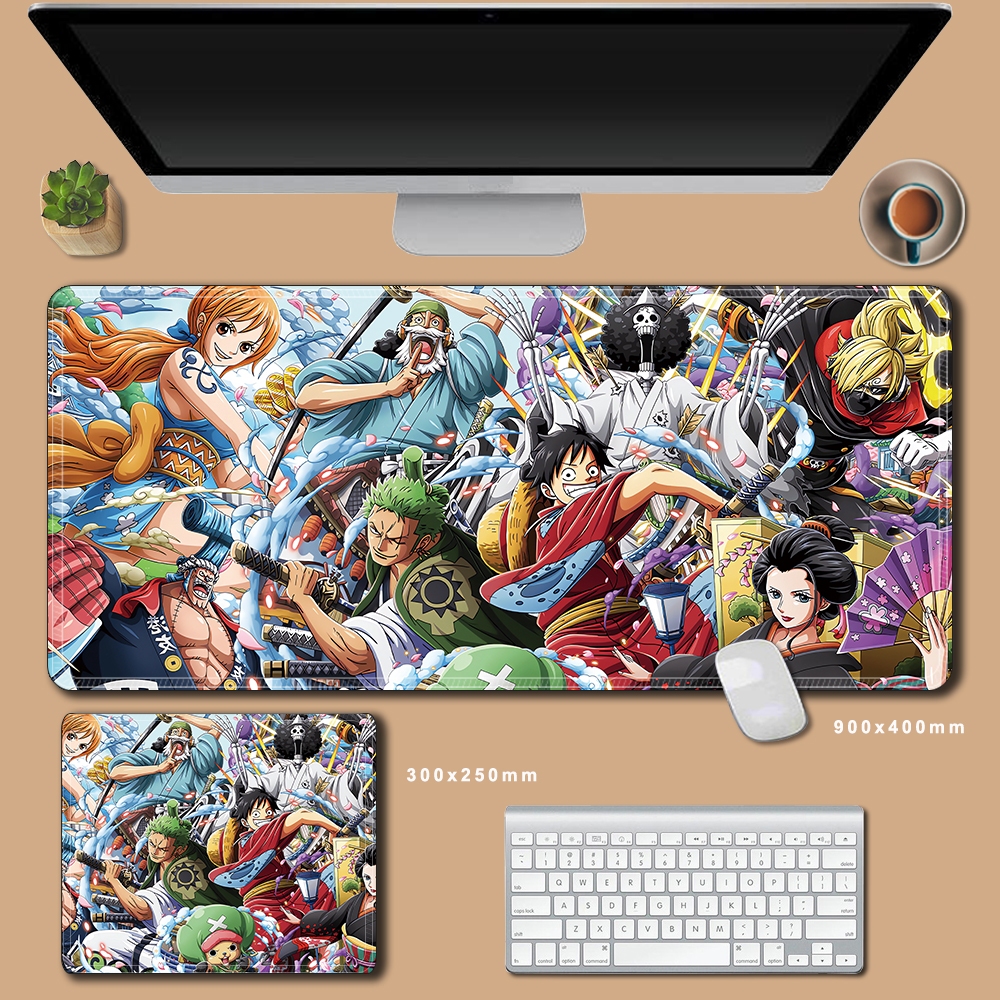 Anime One Piece XXL MousePad Shanks Zoro Luffy Ace Sanji Water Law ...