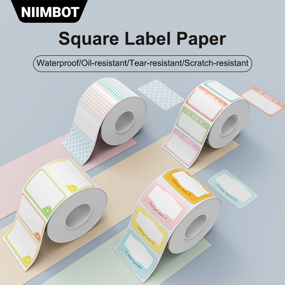 NIIMBOT B21/B1/B3S Name Cartoon Label Stickers, Cute Animal Series ...