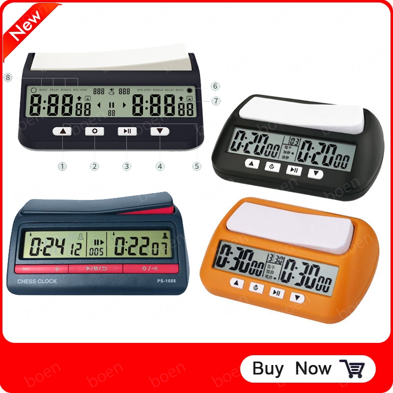 Multifunctional Super Advanced Chess Digital Timer Chess Clock Count Up Down Board Game Clock ...