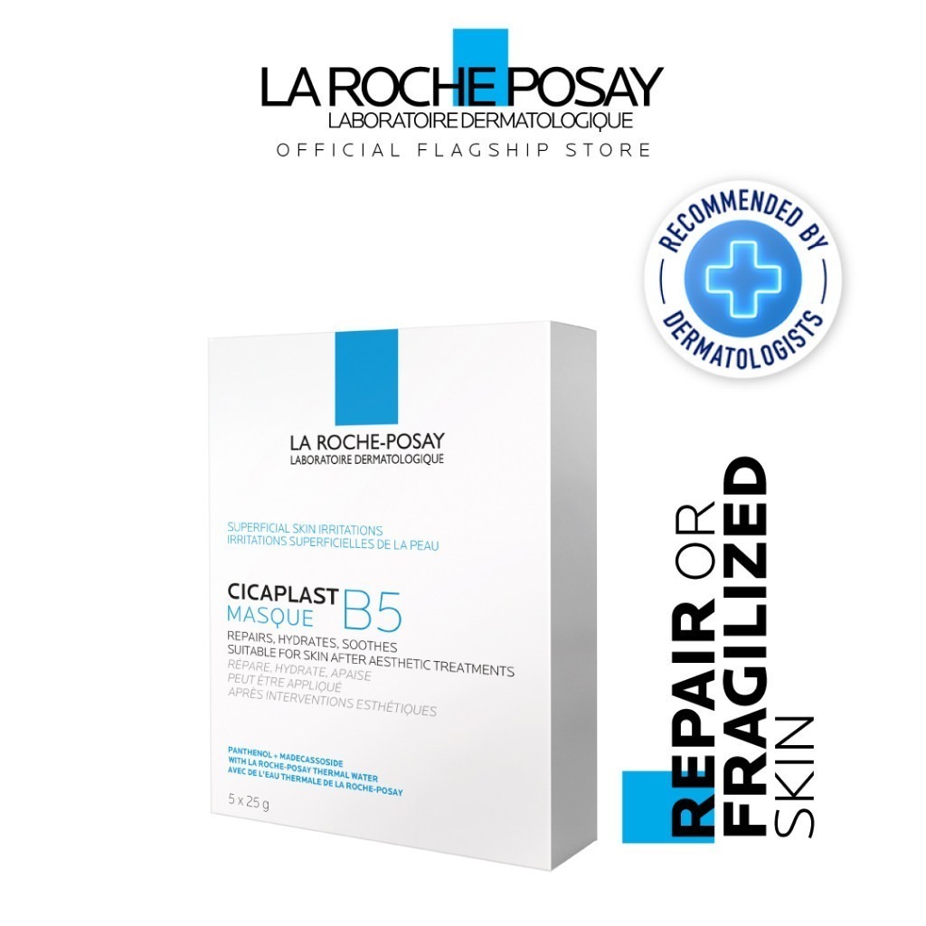 (Buy three get one free)La Roche-Posay Cicaplast B5 Face Mask Box of 5 ...