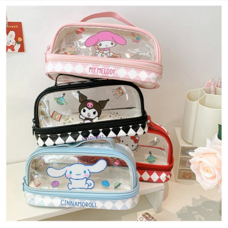Sanrio Cinnamoroll Pencil Case Hello Kitty Stationery Large Capacity ...