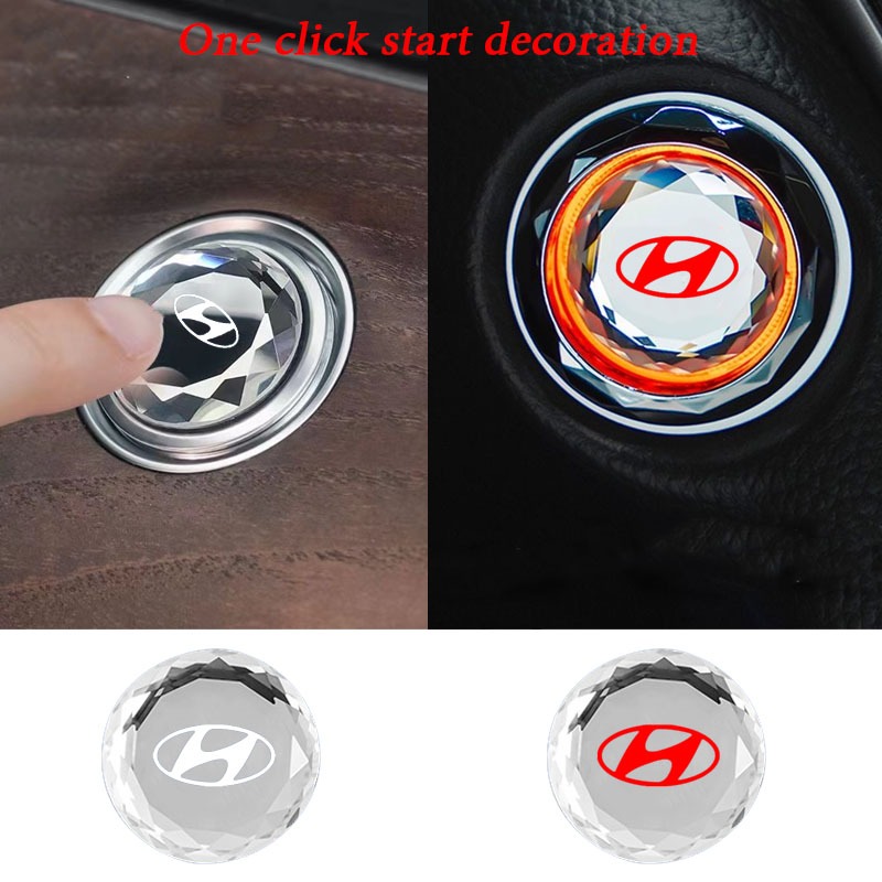 Hyundai Car one click start button, ignition switch protection cover ...