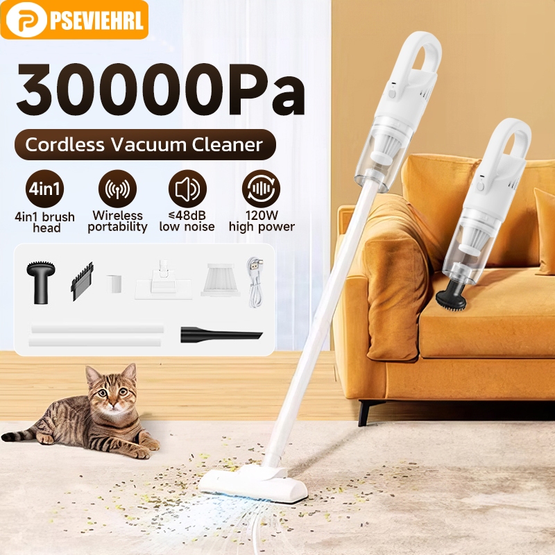 4in1 Cordless Vacuum Cleaner With Mop Pad 30000Pa Wireless Vaccum Handheld Vacum Rumah Car ...