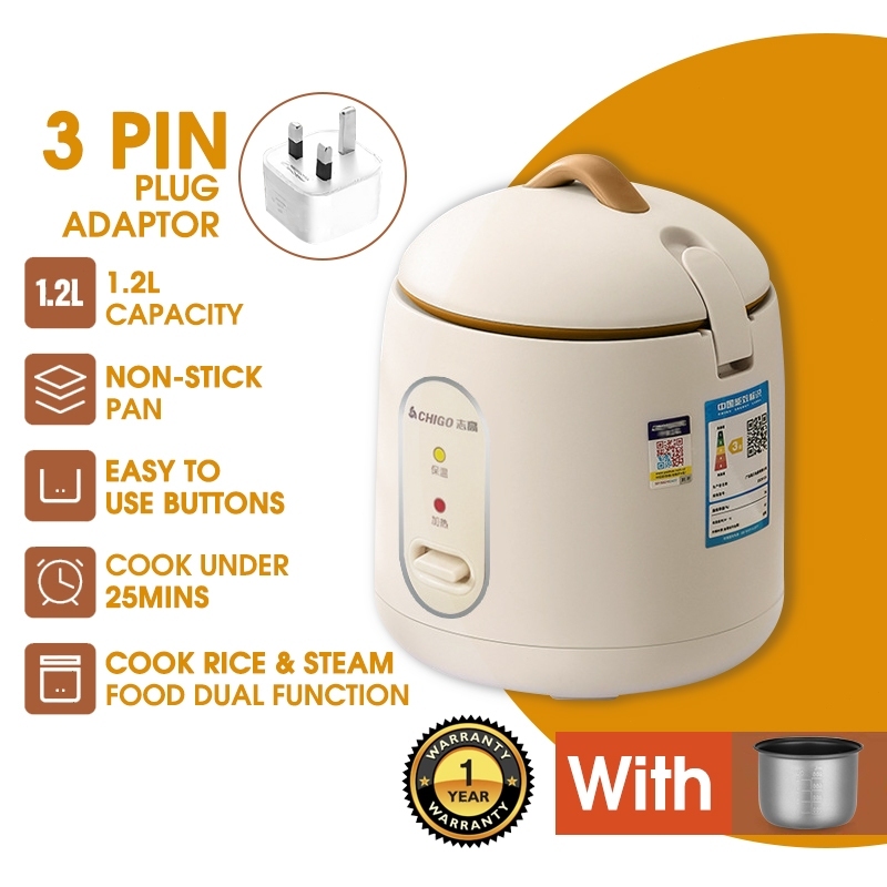 【Malaysia Plug】1.8L Rice Cooker Non-stick MIni Rice Cooker Small ...