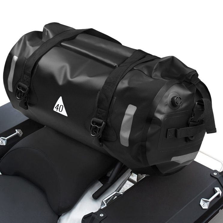 Motorcycle Waterproof Tail Bag Travel Outdoor Dry Luggage Roll Pack Bag ...