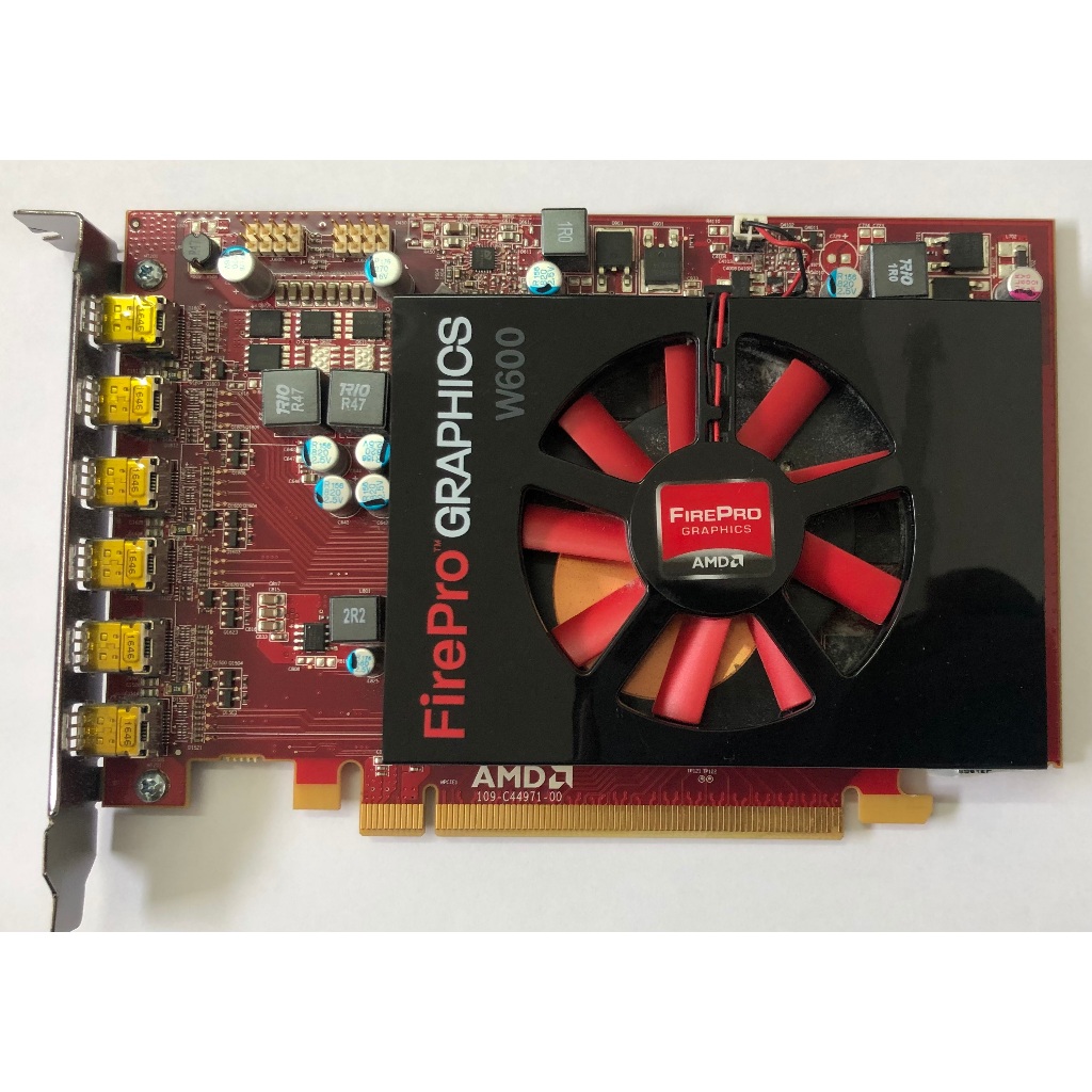 AMD FirePro W600 2GB 128-bit GDDR5 Video Card Six mini DisplayPort ...