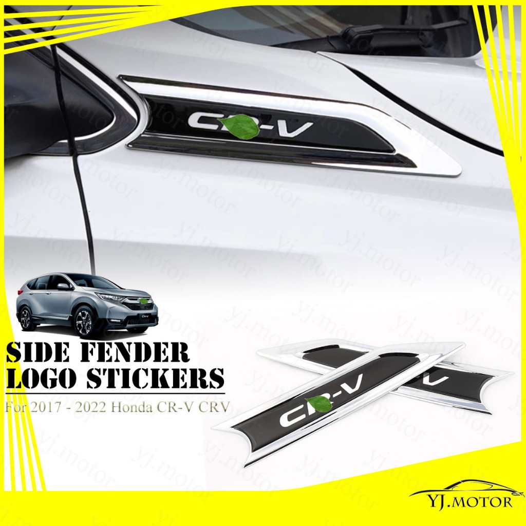 For 2017 - 2022 Honda CR-V Side Fender Logo Sticker CRV 5.0 3D Side ...
