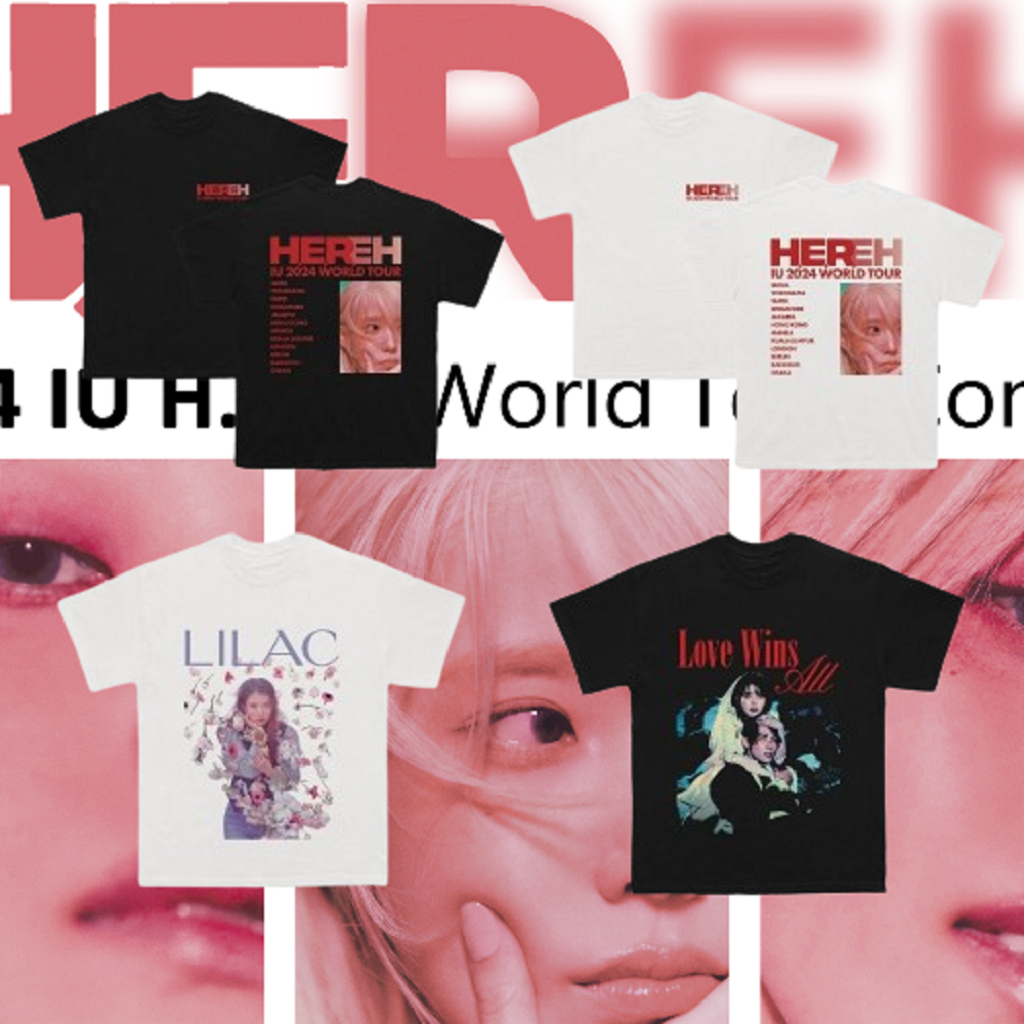 IU HER Merchandise T-Shirt I.U Lee Ji Eun 2024 World Tour Concert HER ...