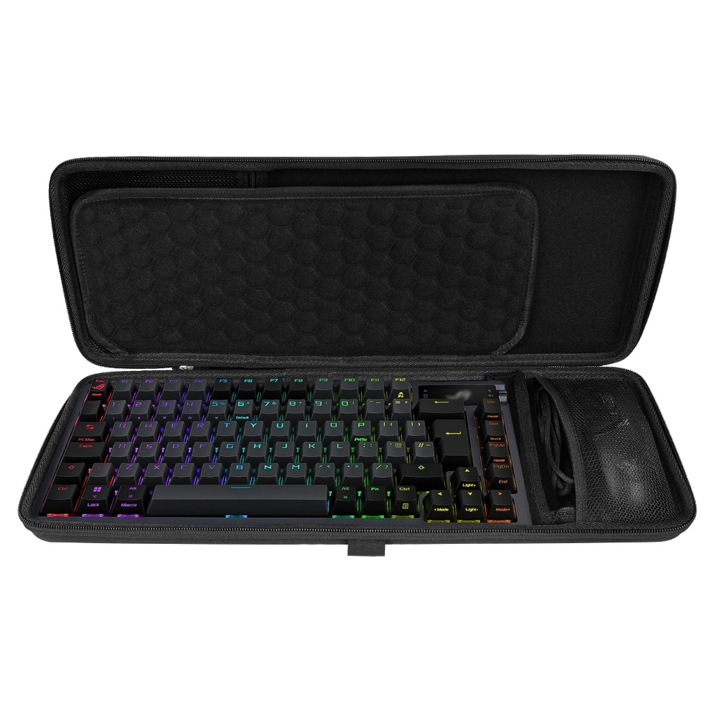 Linkidea Hard Travel Case for Compact 75% Keyboard and Mouse Case, 84 ...