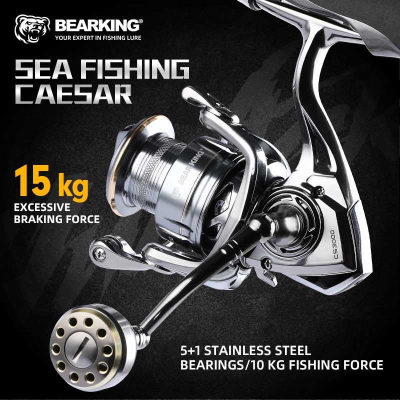 BEARKING Waterproof Caesar 1000-6000 Saltwater Metal Fishing Reel (15kg) | Shopee Malaysia