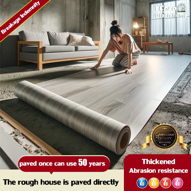 【Free knife&Tape】Tikar Getah Tebal 1 gulung 53.8 sqft Direct paving of ...