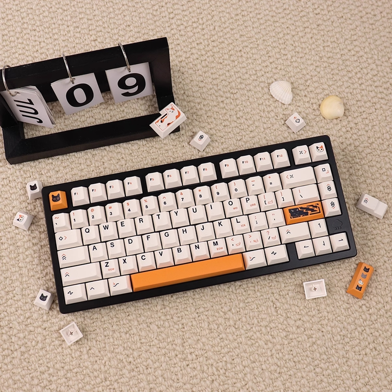 【Keycap Only】Calico Cat Keycap 148 Keys Cherry Profile PBT Sublimation ...