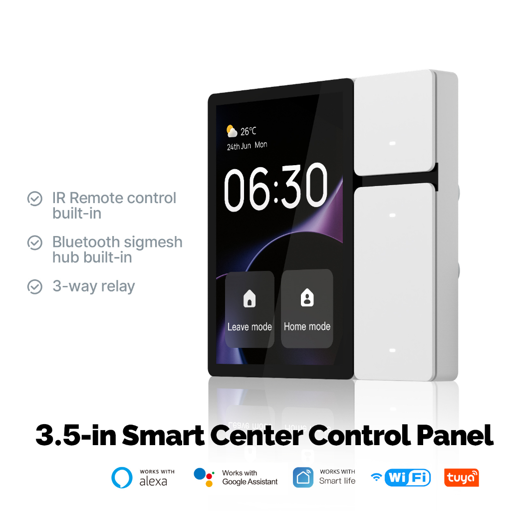 Tuya central control screen 3.5 inch touch 86*86 multifunctional smart ...
