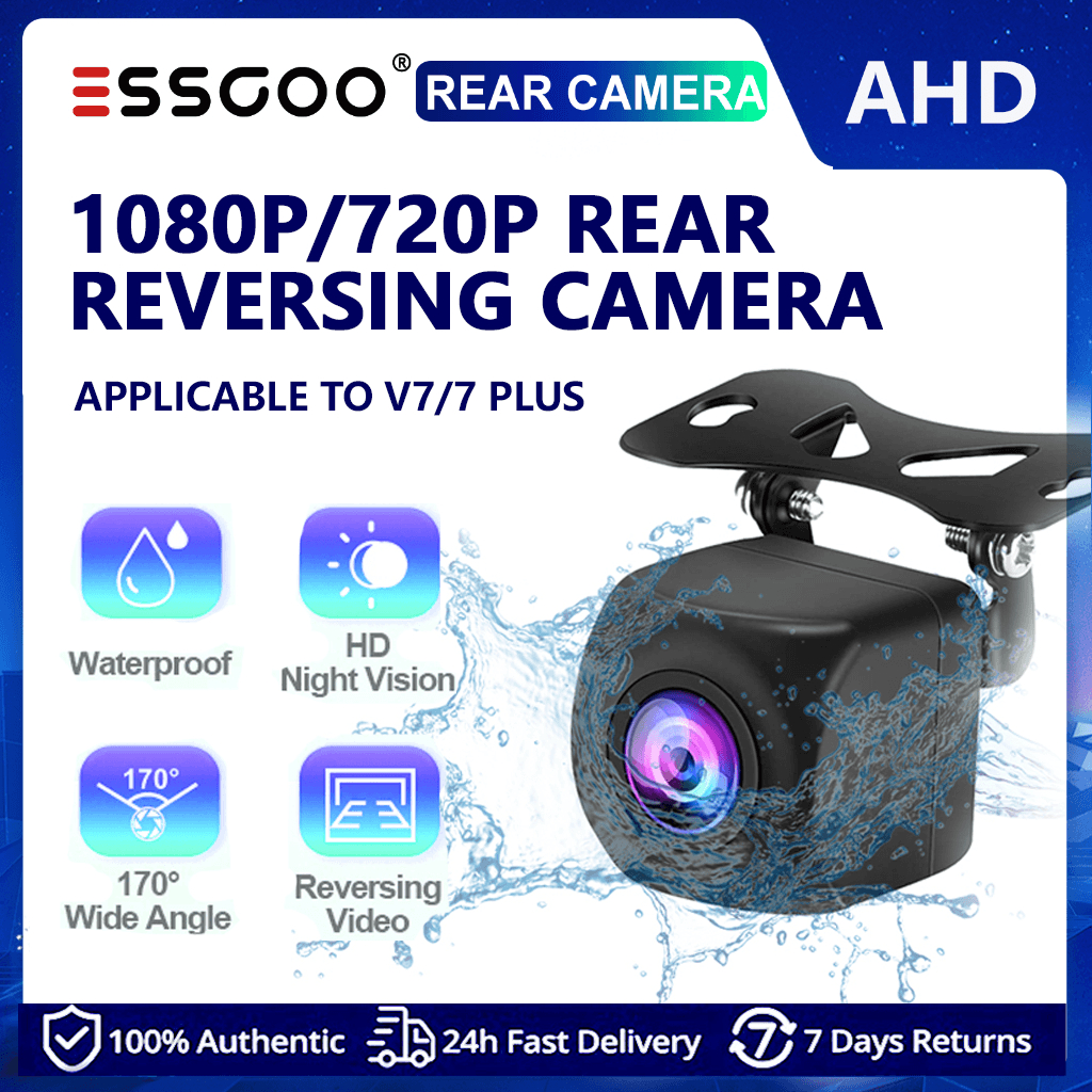 ESSGOO AHD Rear Camera 720P HD IP68 Waterproof Night Vision CCD Image ...