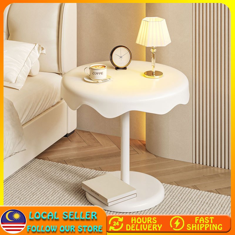 Nordic Side Table Ice Cream Round Small Bedside Table Bedroom Side ...