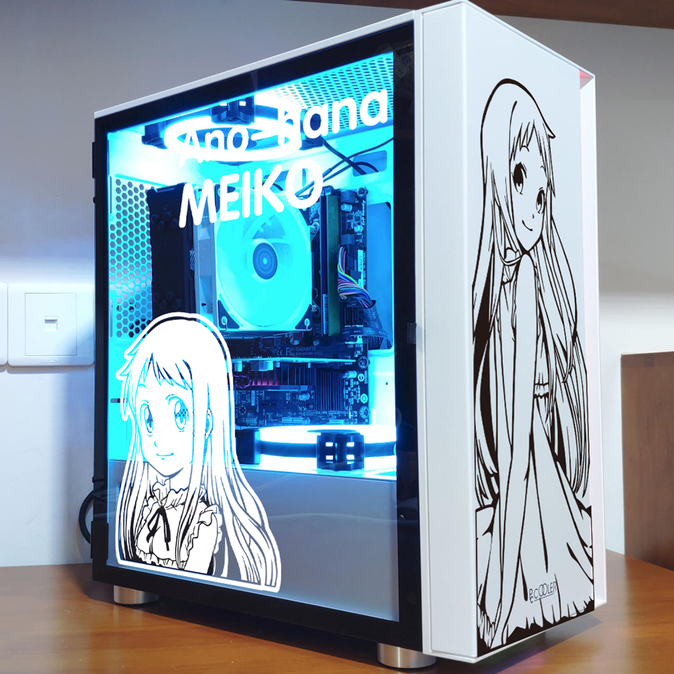 Ano-hana Anime Stickers for PC Case,Personality Cartoon Decor Decals ...