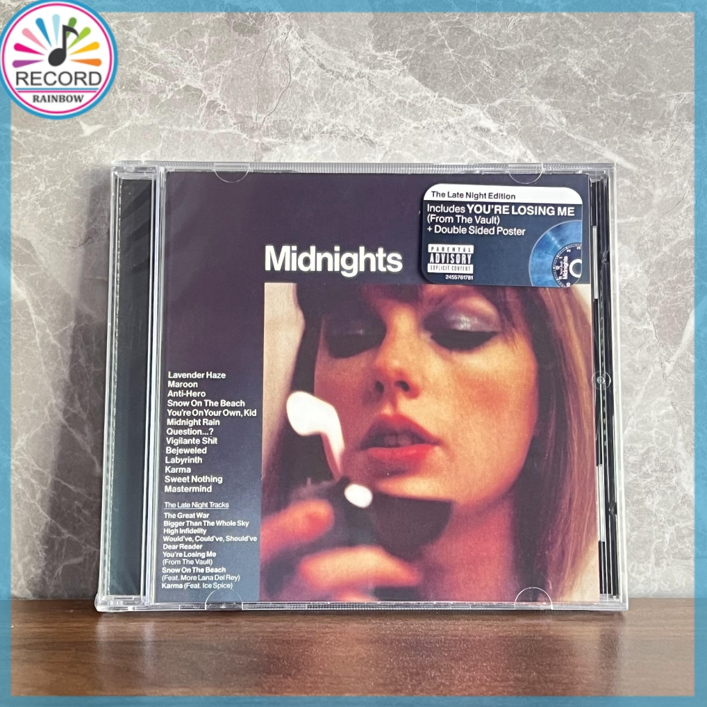 Taylor Swift - Midnights The Late Night Edition CD Album Deluxe Edition ...