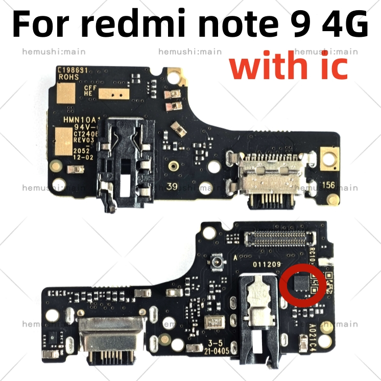 USB Charging charger port board for redmi note 9 4G Mainboard Flex USB ...