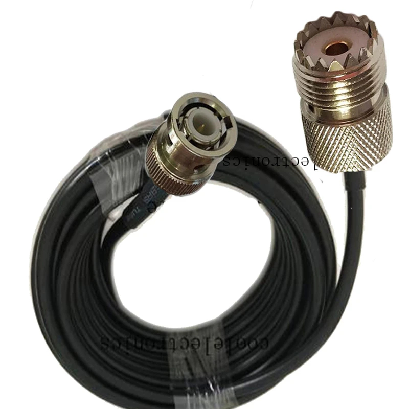 1pc RG58 BNC Male Plug to UHF SO239 Female Jack Connector 50-3 RF Pigtail Coaxial Coax Cable ...