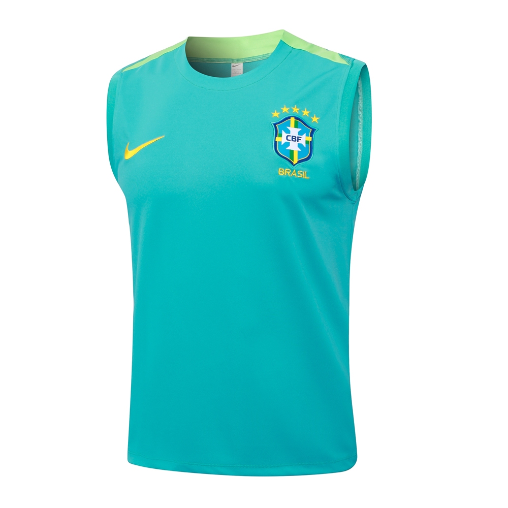2024-25 Brazil Training Jersey Football Sports Vest Tank Tops | Shopee ...