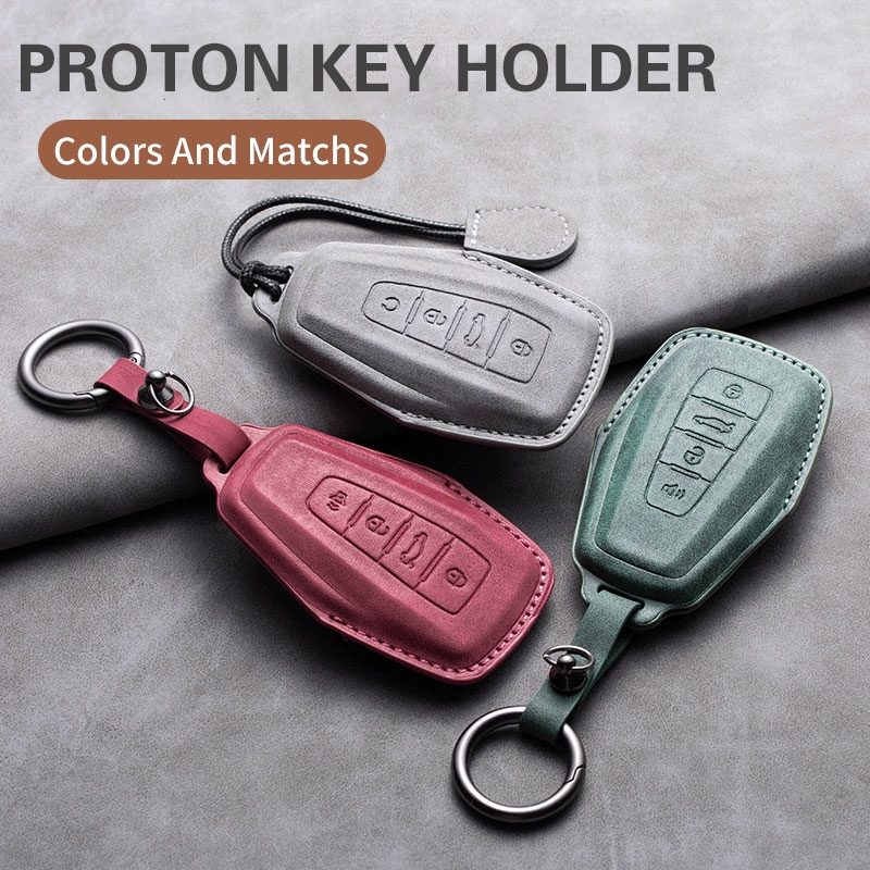 Car Key Case for Proton X50 X70 S70 X90 3D Suede Leather Key Cover ...