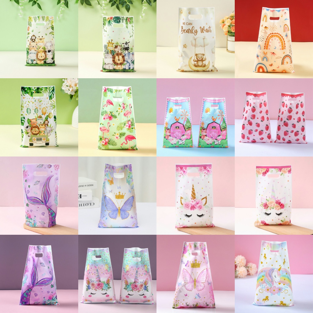 10/25/50pcs Unique Style Plastic Loot Bags Candy Bag Gift Wrapping ...