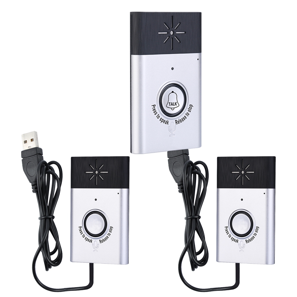 Wireless Voice Intercom Doorbell 2-way Talk Monitor with 1*Outdoor Unit ...