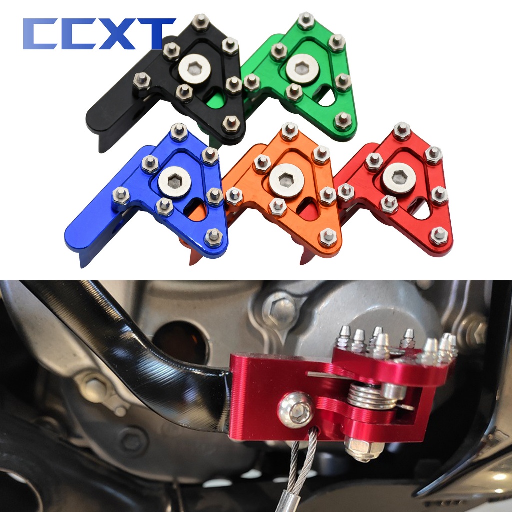Motocross Universal CNC Aluminum Rear Brake Pedal Lever Step Tip For ...