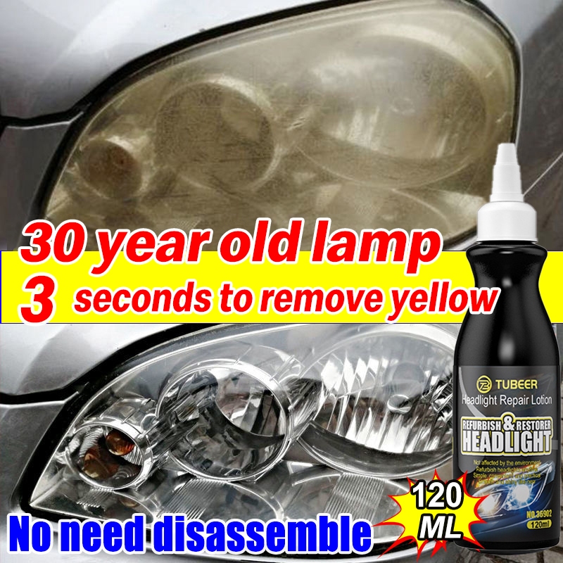 【1000 times brighter】car headlamp polish polish lampu kereta car ...