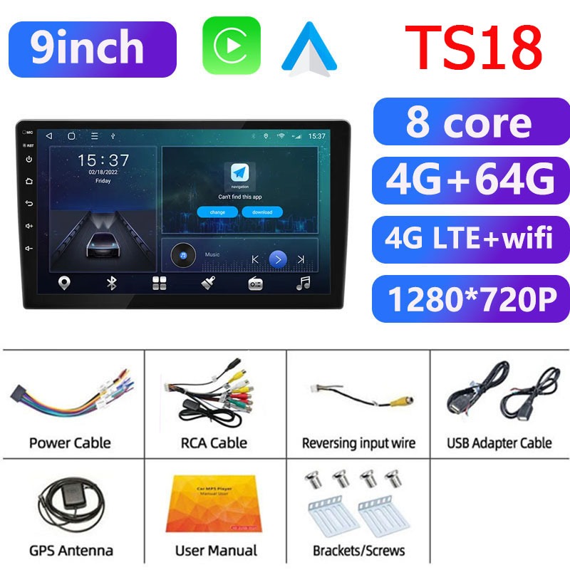 1 year warranty TS18 Android Car Player (8Core 4G+64G 1280*720P) 7/9 ...