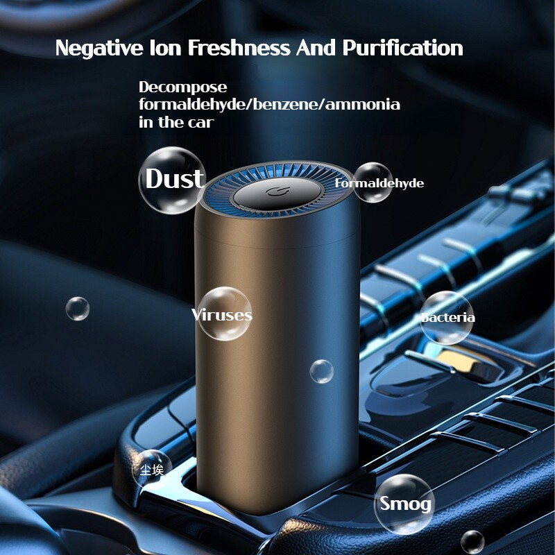 (1 Year Warranty) Portable Wireless Mini Car Air Purifier Hight ...