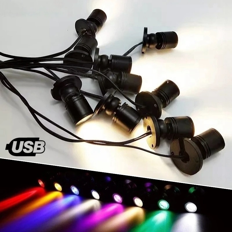 Spotlight USB DC5V Led 3W Jewelry Cabinet Showcase Mini Spot Bench Lamp ...