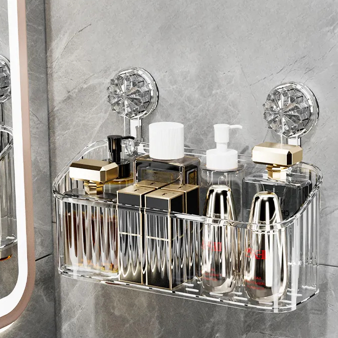 Bathroom Suction Cup Rack Toilet Suction Cup Rack Perforation-Free Wall ...