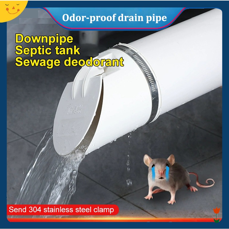 50/75/110mm PVC drainage pipe deodorant and insect-proof cover ...