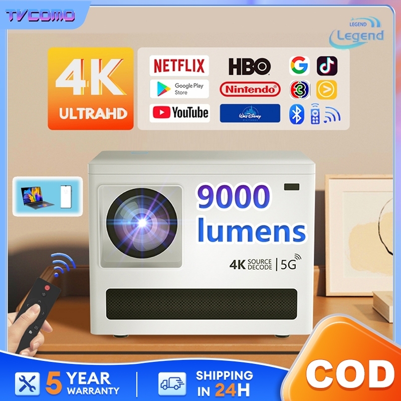 Portable mini projector Android 10.0 support Netflix/YouTube connect ...