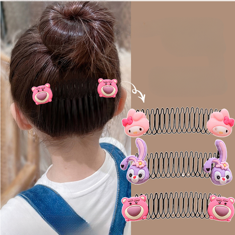 Children Hair Clips Broken Hair Tidy-up Handy Tool Cartoon Pull Hair ...