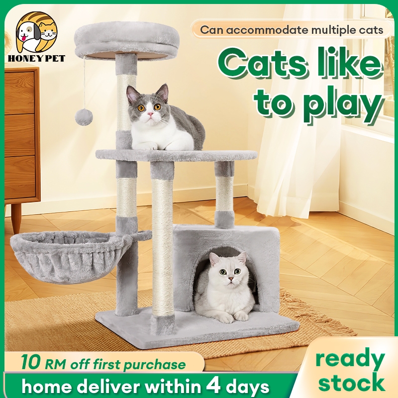 Cat Tree Cat climbing frame Luxury Double Space Capsule Cat Nest ...