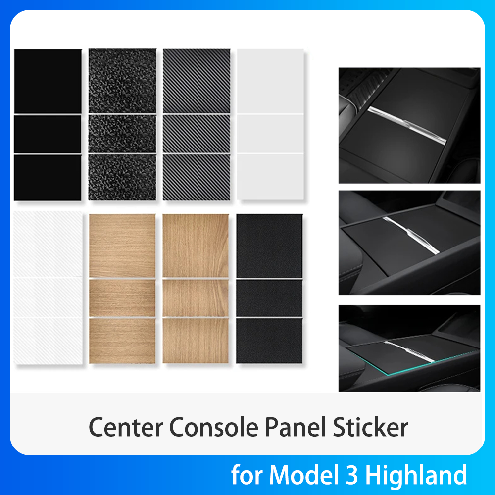 Center Console Panel Sticker Cover for Tesla Model 3 Highland 2024 Anti ...