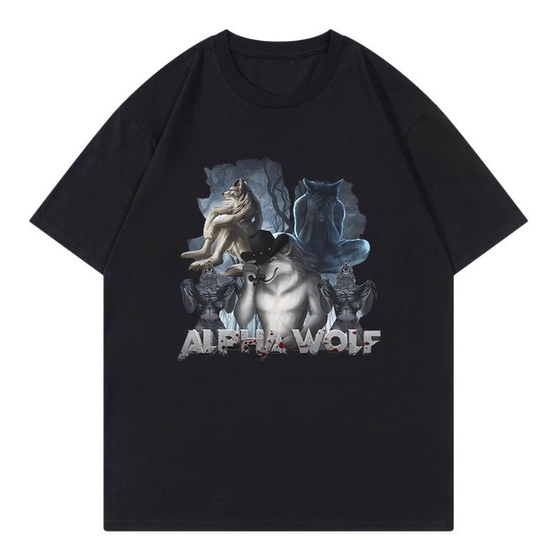 Wolf Ripping Meme Funny T Shirt Alpha Wolf, Werewolf Literally Me ...