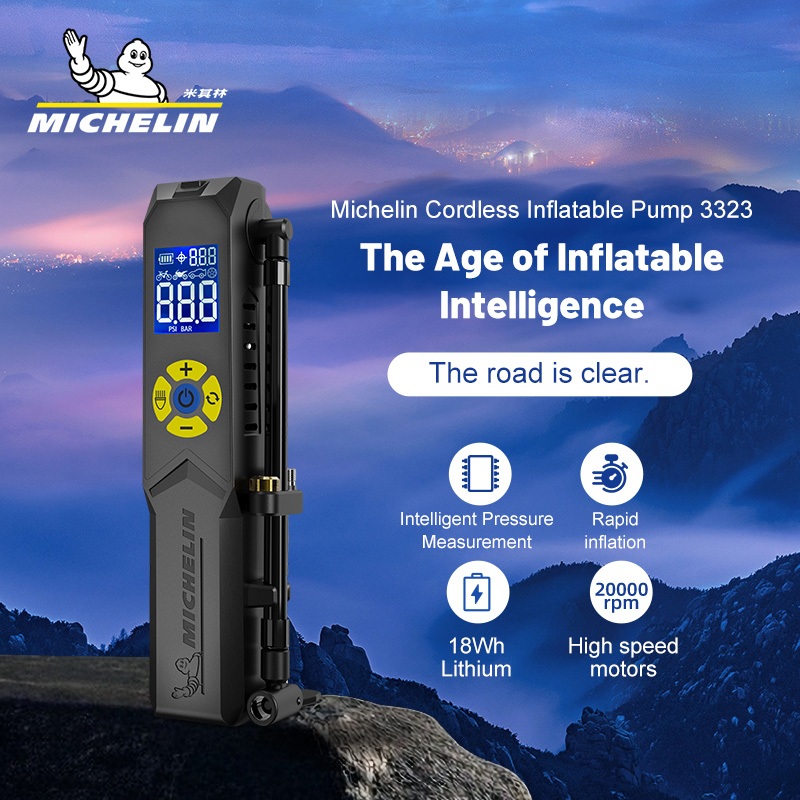 Michelin 3323 Car Inflator tire pump Portable Electric Tire Wireless ...