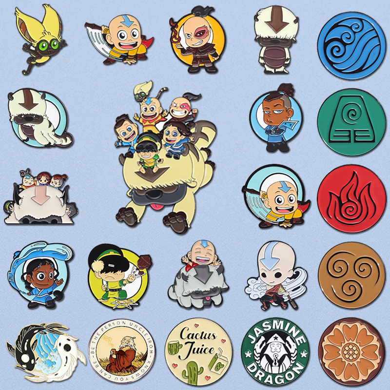 Avatar Pin Avatar: The Last Airbender, Enamel Pins Character Appa and ...