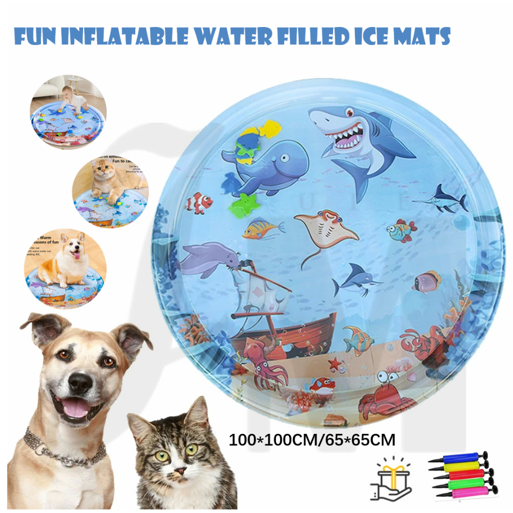 1000mm Sensory Water Mat Foldable Summer Pet Cooling Water Bed For Cat ...