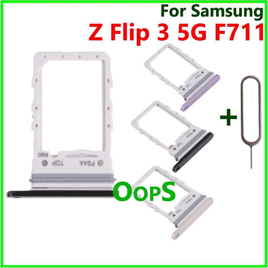 New Sim Card Tray Slot For Samsung Galaxy Z Flip 3 5G Phone Original ...